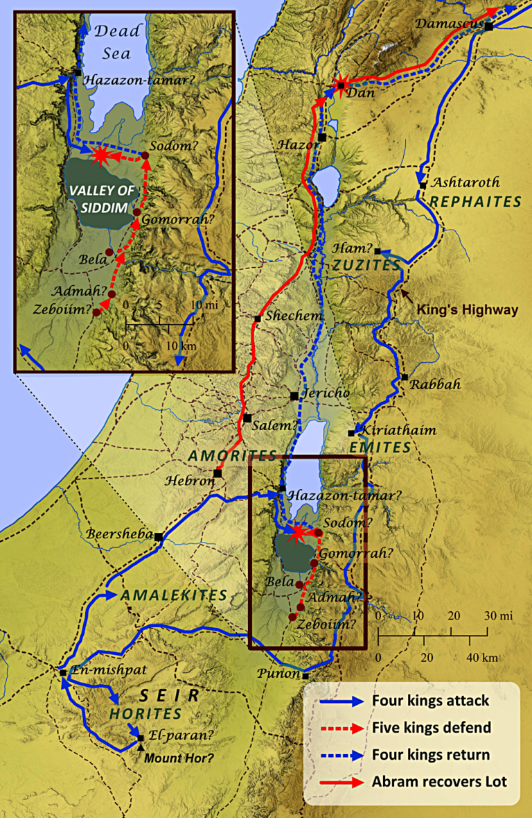 Genesis 14 Battle Map – The Surly Curmudgeon