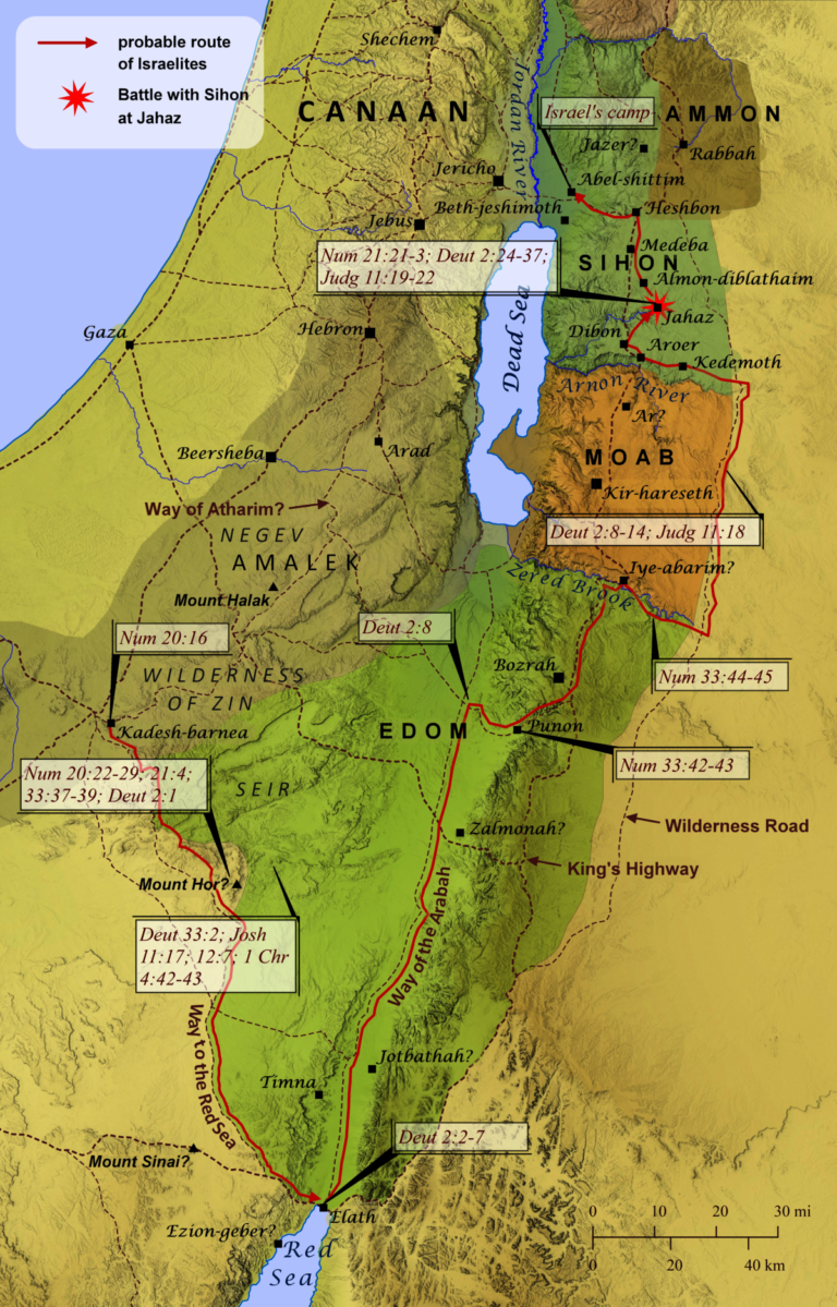 Israelites’ Journey from the Wilderness to Canaan – The Surly Curmudgeon